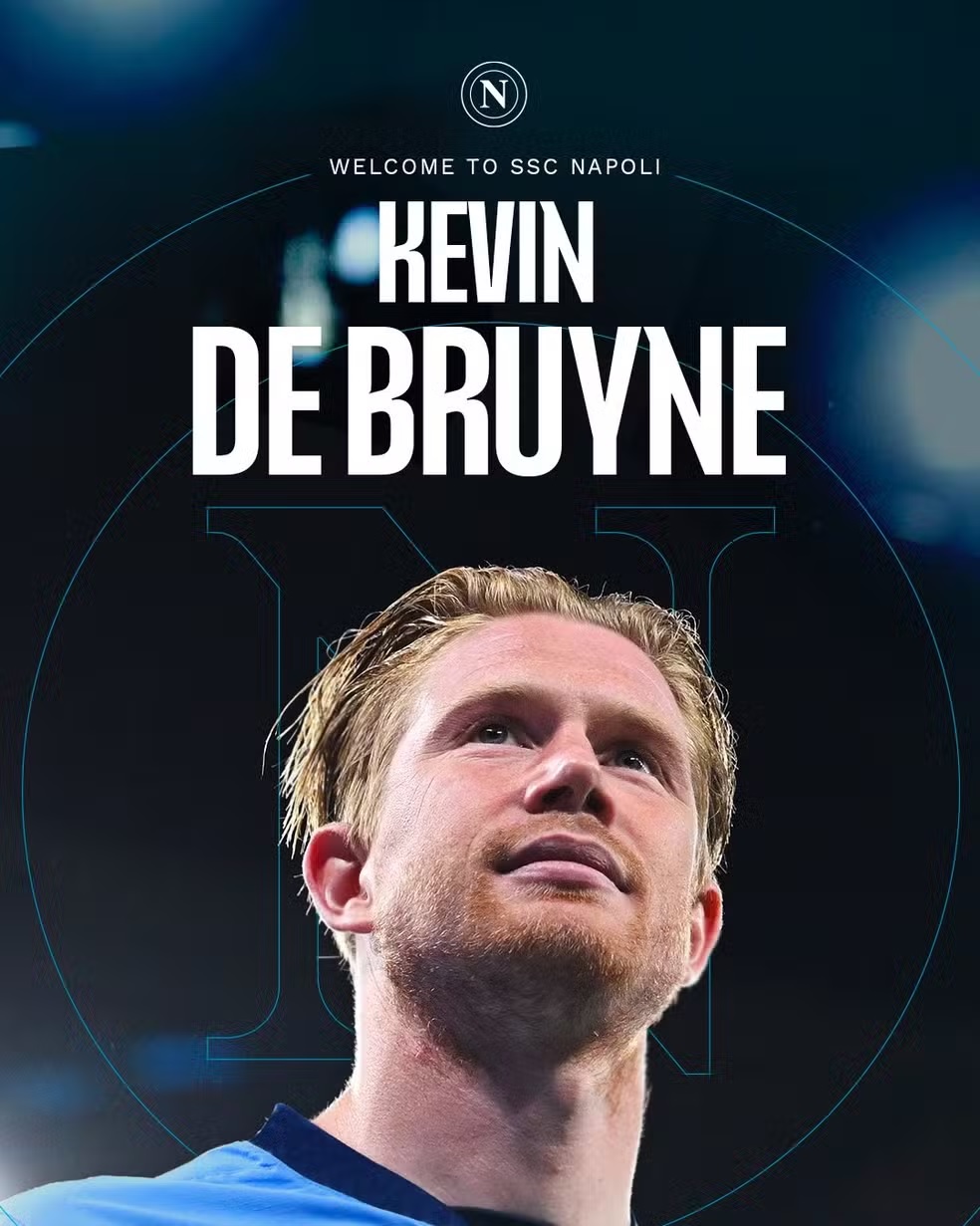 Napoli anuncia a contratação de Kevin De Bruyne: "Rei Kev está aqui ...